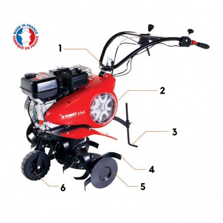 Pubert Vario 55 P C3 - Motobineuse professionnelle 209 cc 40-85 cm